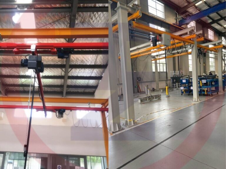 Cầu trục monorail KBK ứng dụng cho kho kệ chứa hàng hoá